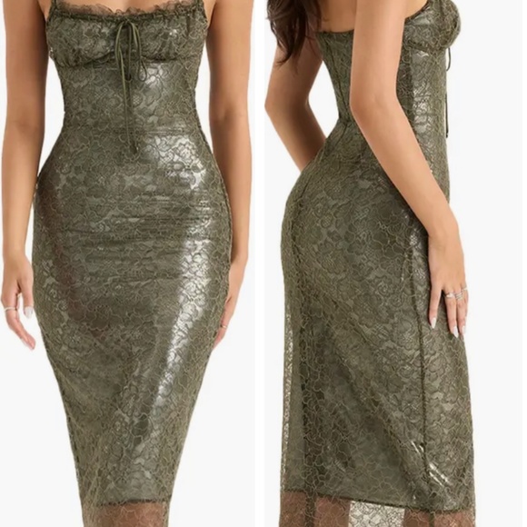 House of CB | Dresses | House Of Cb Isla Corset Lace Cocktail Dress ...